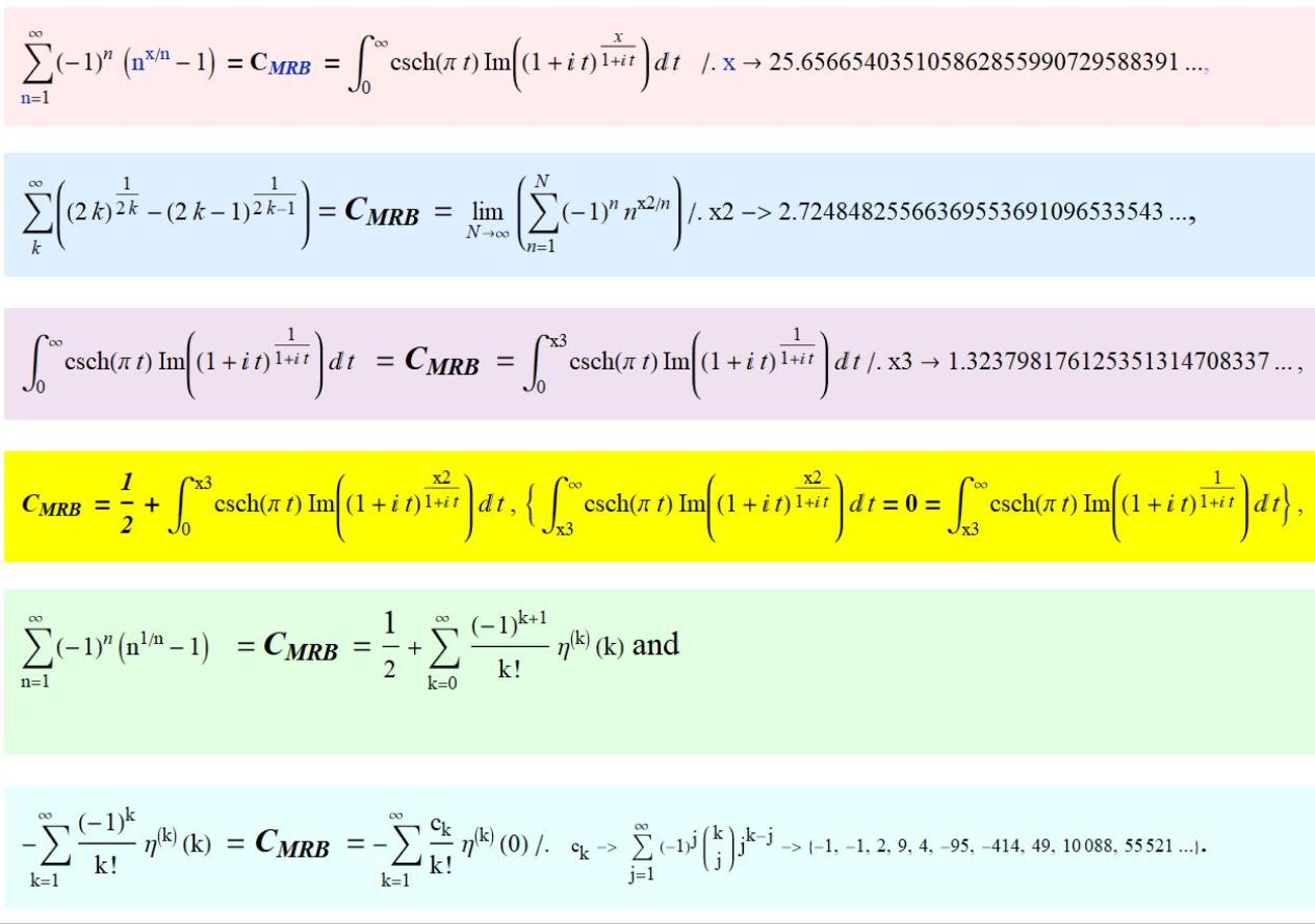 About the MRB Constant